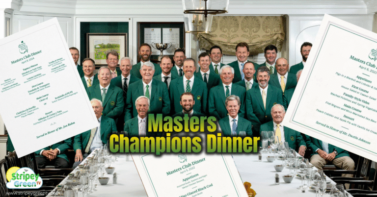 The Masters Champions Dinners - History and Menus - Stripey Green TV